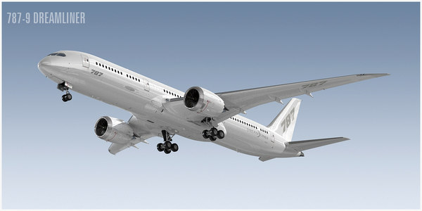 Boeing 787 dreamliner family 3D - TurboSquid 1473532