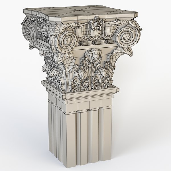 Classical column 3D model - TurboSquid 1473758
