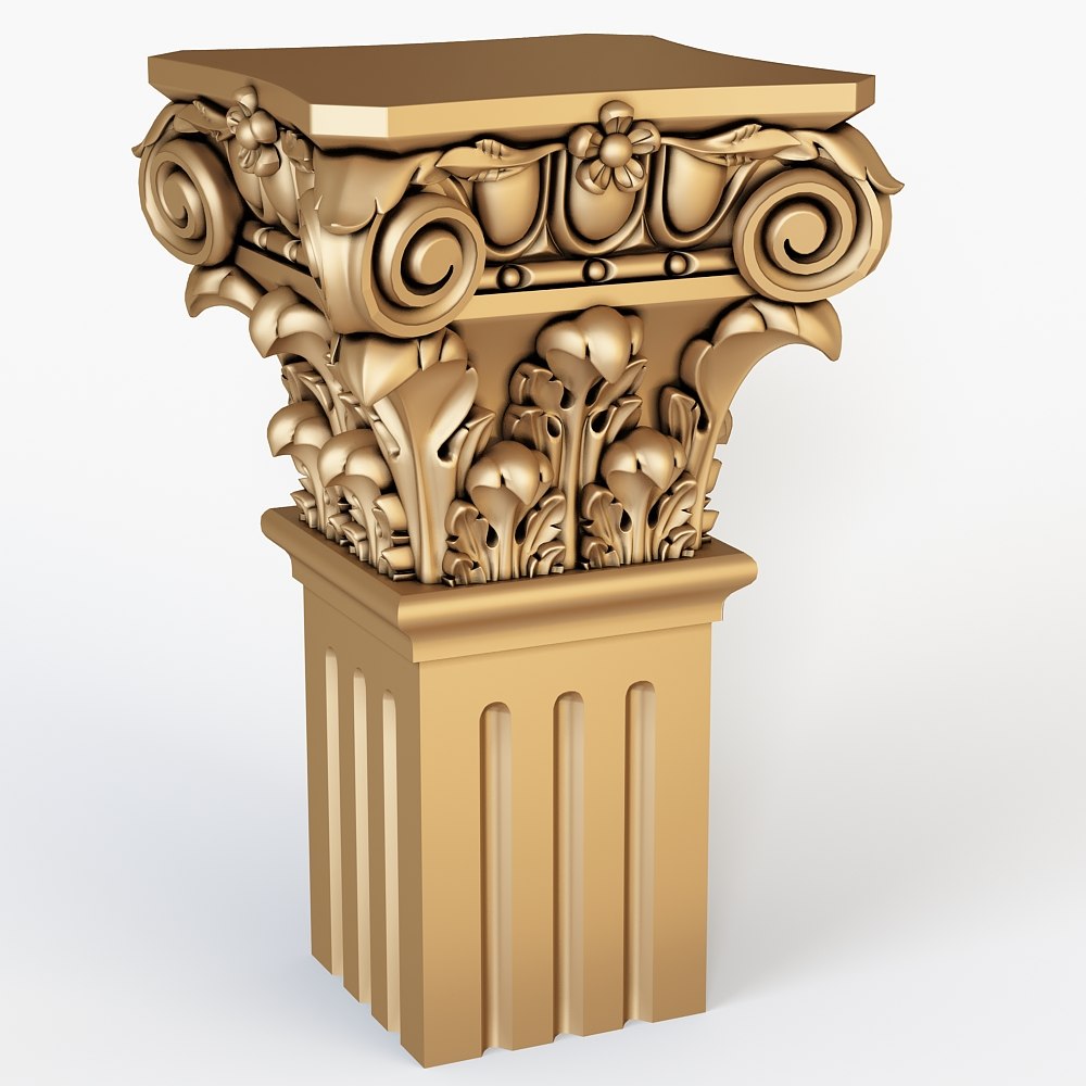 Classical column 3D model - TurboSquid 1473758
