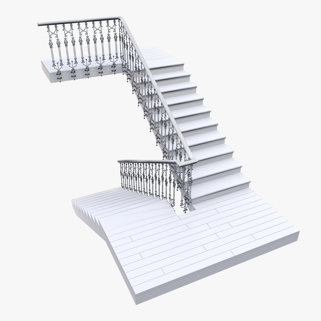 3D stair step model - TurboSquid 1473765