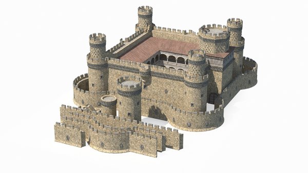 Medieval castle set 3D model - TurboSquid 1474149