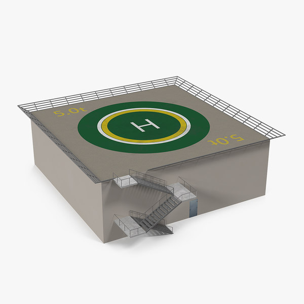 Helicopter landing pad 3D model - TurboSquid 1474079