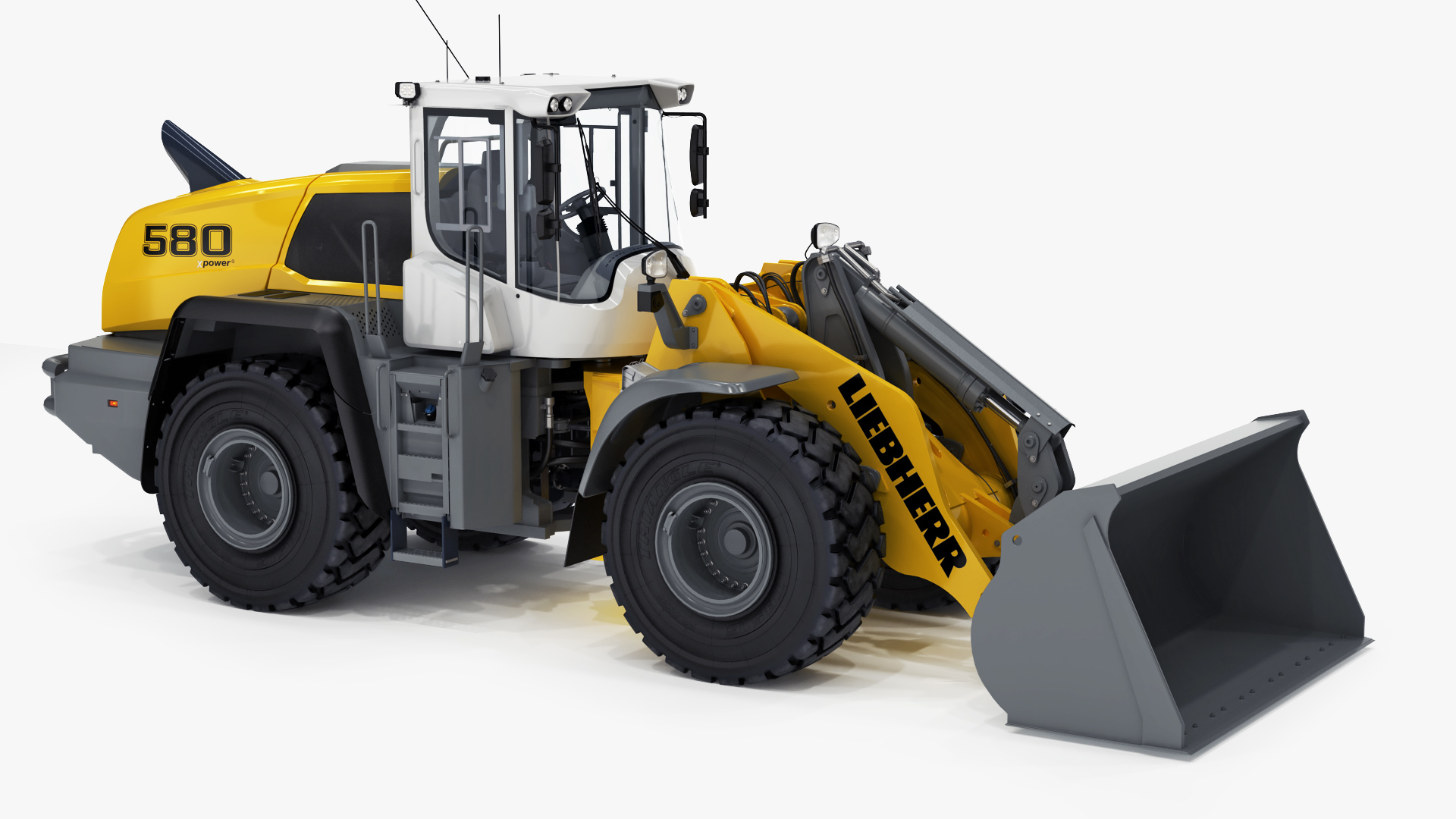 3D liebherr l580 xpower wheel loader - TurboSquid 1473911