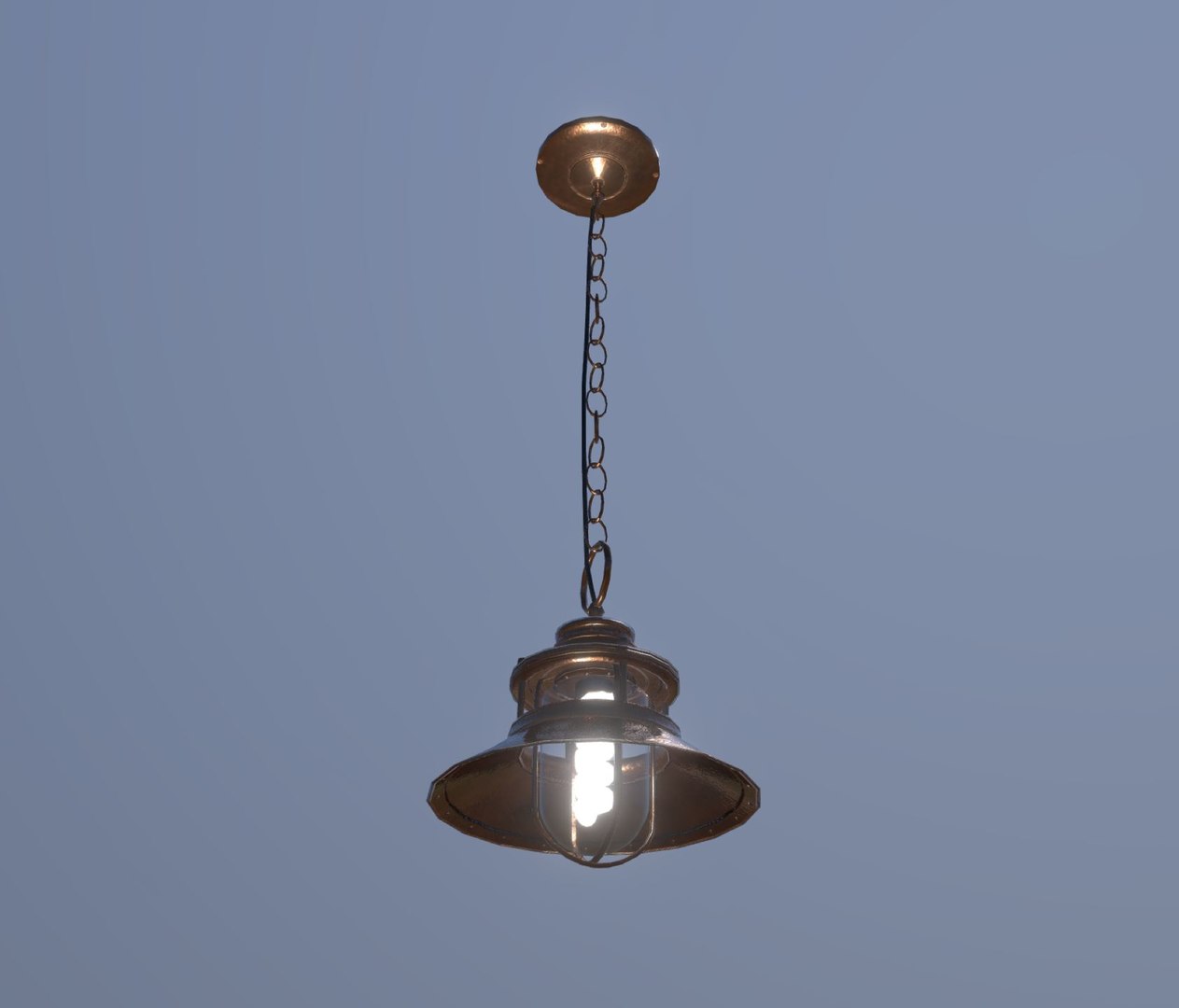 3D hanging lamp copper model - TurboSquid 1473880