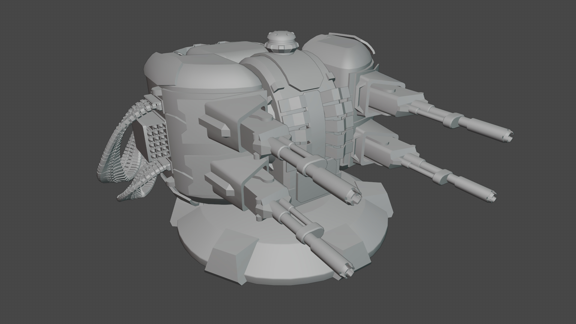 Sci-fi turret 3D model - TurboSquid 1473926