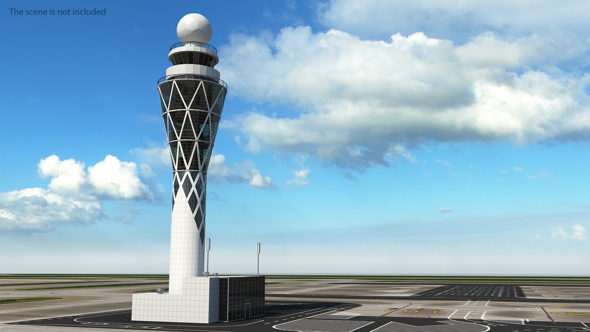 Airport tower air 3D - TurboSquid 1474061