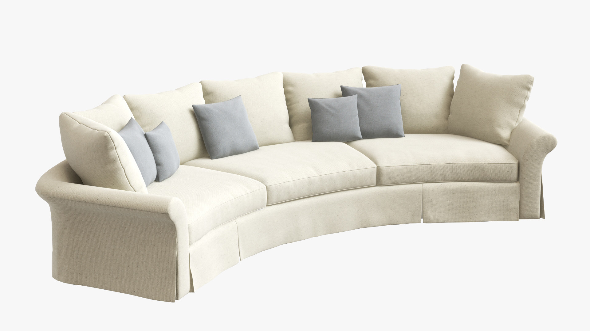 3D curved sofa - TurboSquid 1474089