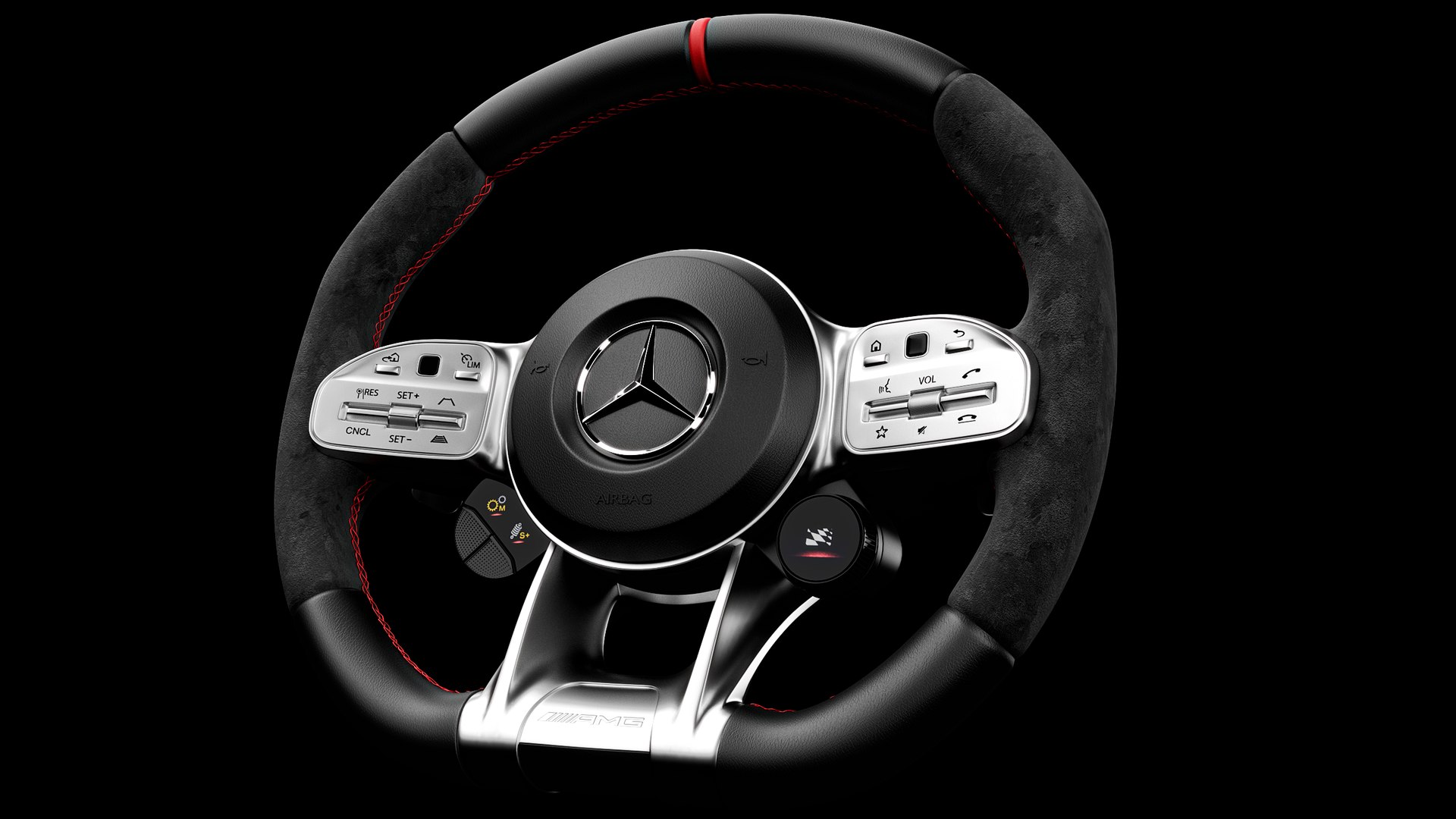 3D model amg steering wheel 2019 - TurboSquid 1474234
