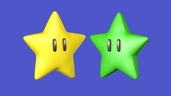 Super mario star 3D model - TurboSquid 1474266