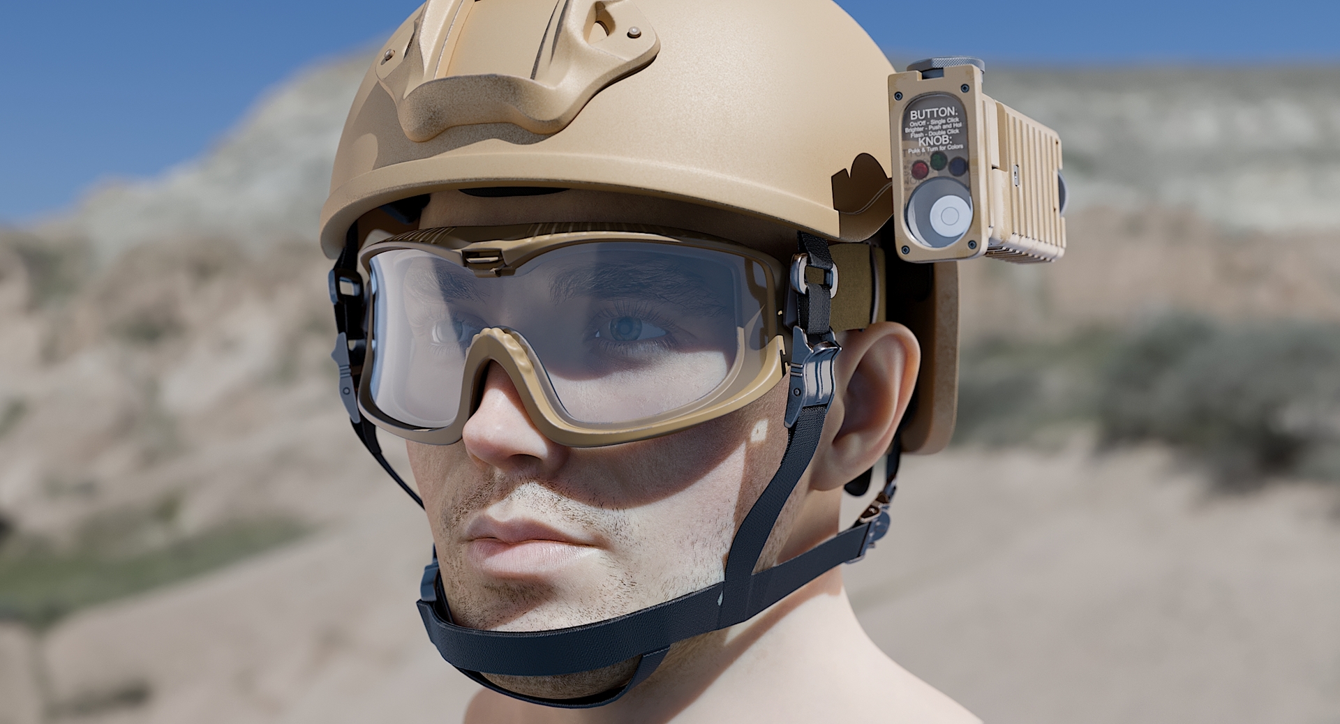 Male military head model - TurboSquid 1406221