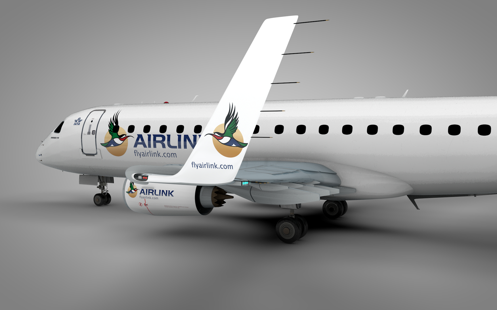 Airlink embraer170 l422 3D model - TurboSquid 1474727