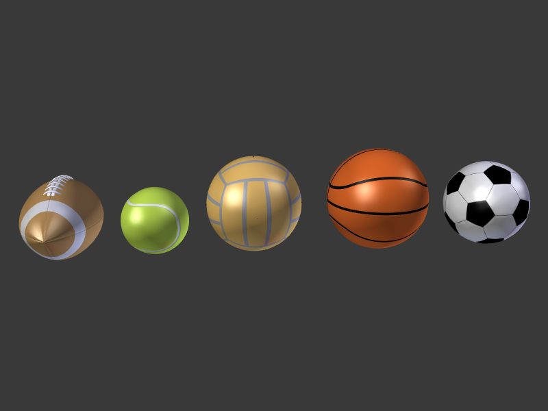 3D cartoon balls - TurboSquid 1474691