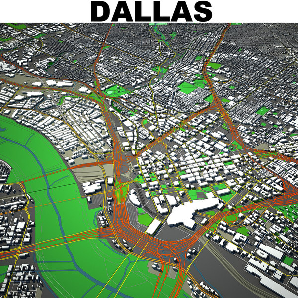 modelo 3d Dallas Cityscape Vol 3 - TurboSquid 1474778