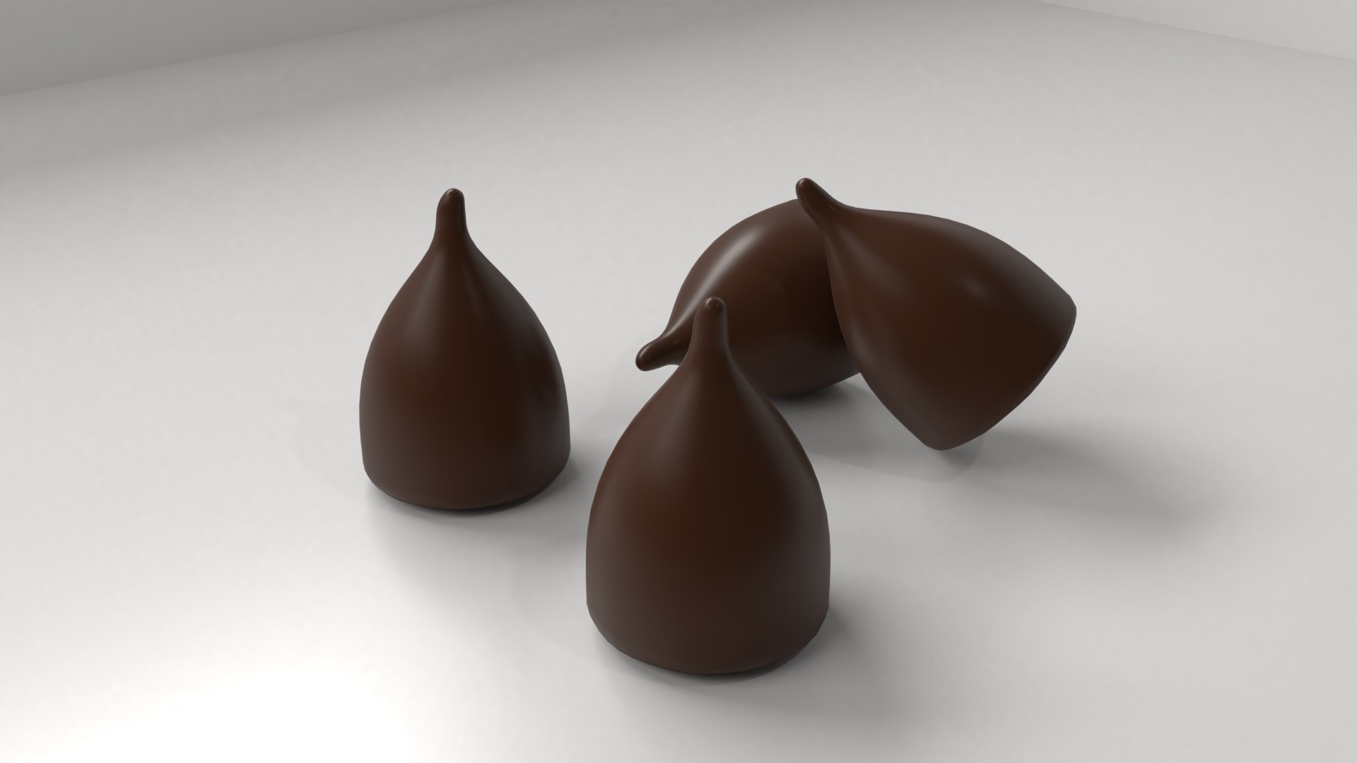 3D milk chocolate chip model - TurboSquid 1474804