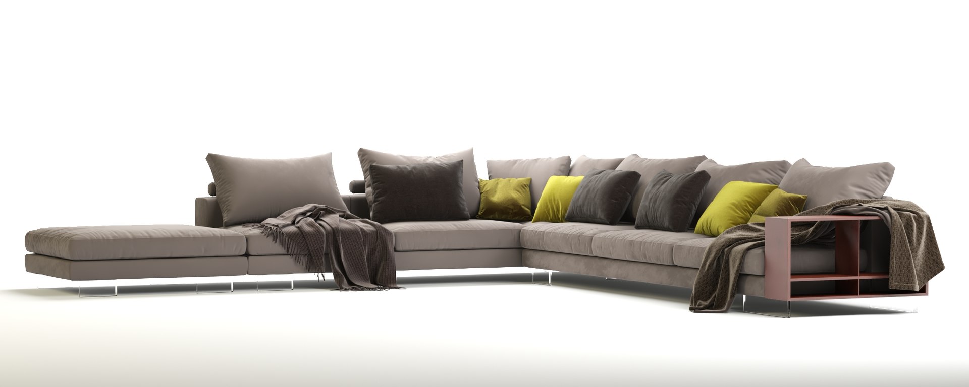Flexform lightpiece modular sofa model - TurboSquid 1474874