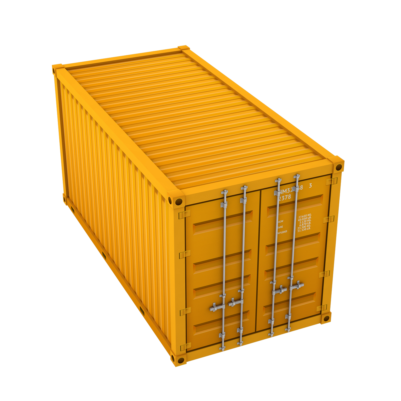3D cartoon cargo container - TurboSquid 1474937