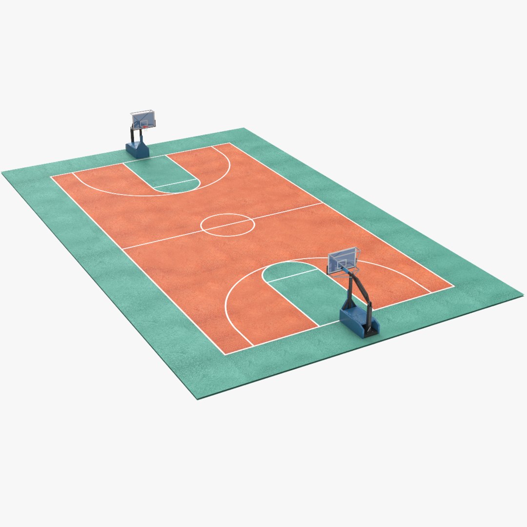 Real basketball pitch model - TurboSquid 1474965
