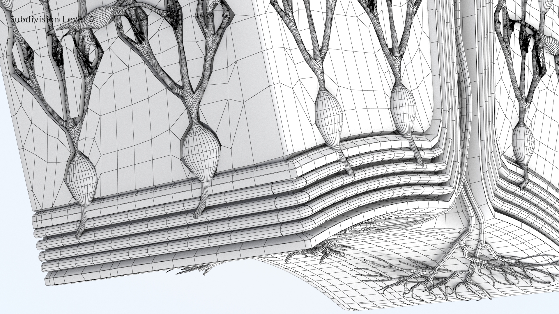 3D model hd retina cross section - TurboSquid 1475001