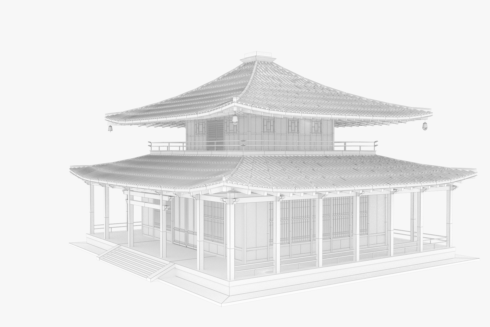 Japanese house 3D model - TurboSquid 1475336
