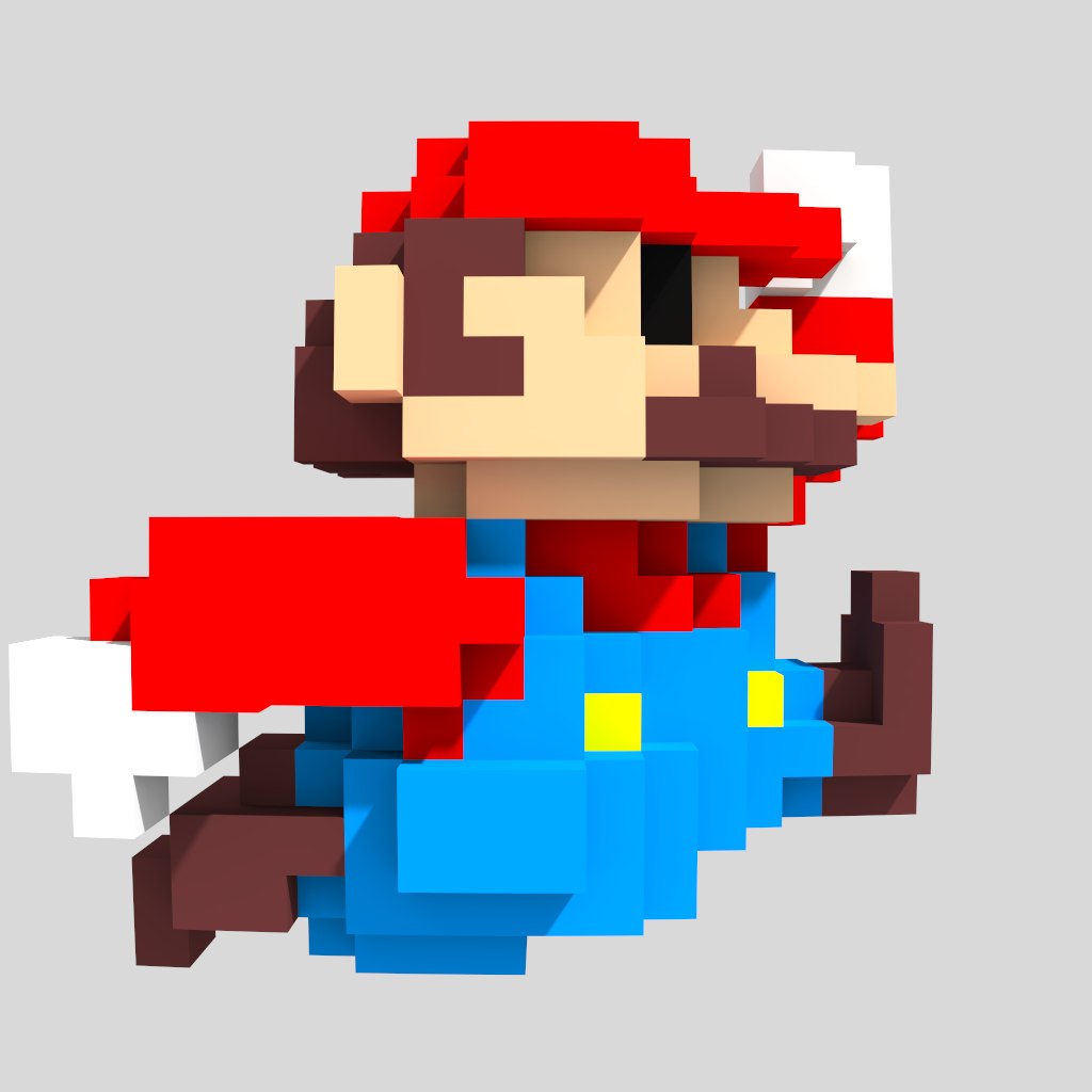 Free 3D retro super mario - TurboSquid 1488101
