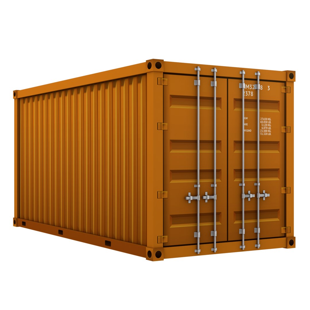 3D modeled cartoon cargo container - TurboSquid 1475011