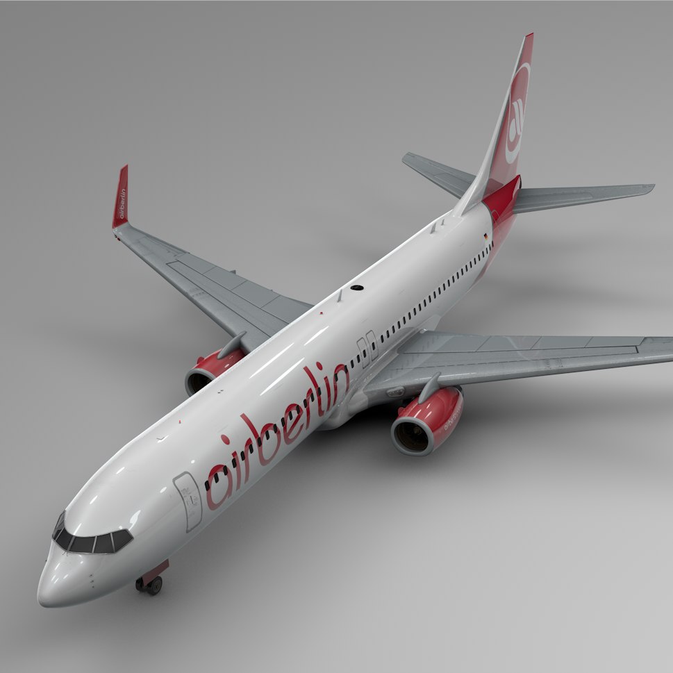 Air berlin boeing 737-800 3D model - TurboSquid 1470108