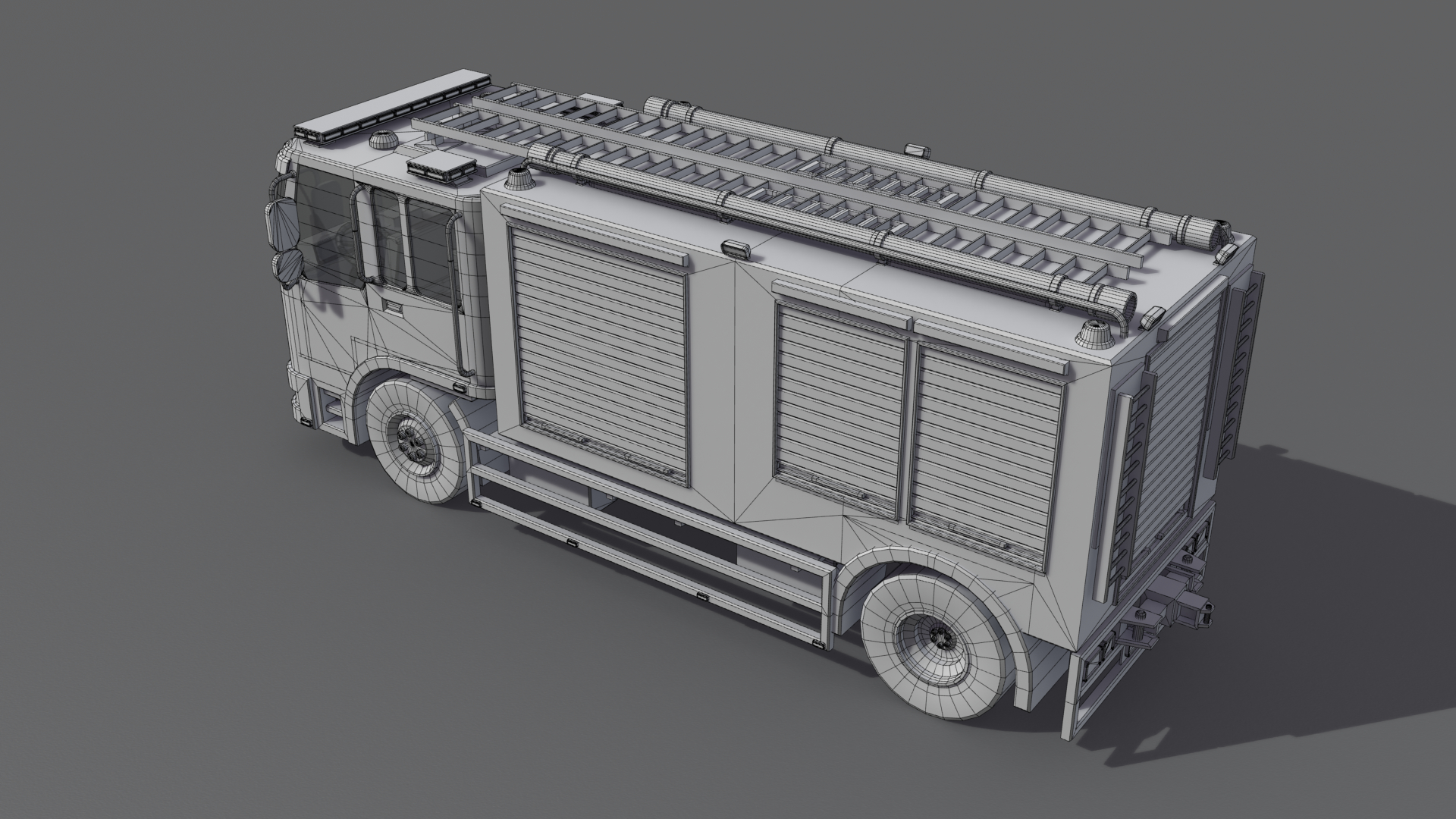 Deutscher Feuerwehrauto 3D-Modell - TurboSquid 1475041