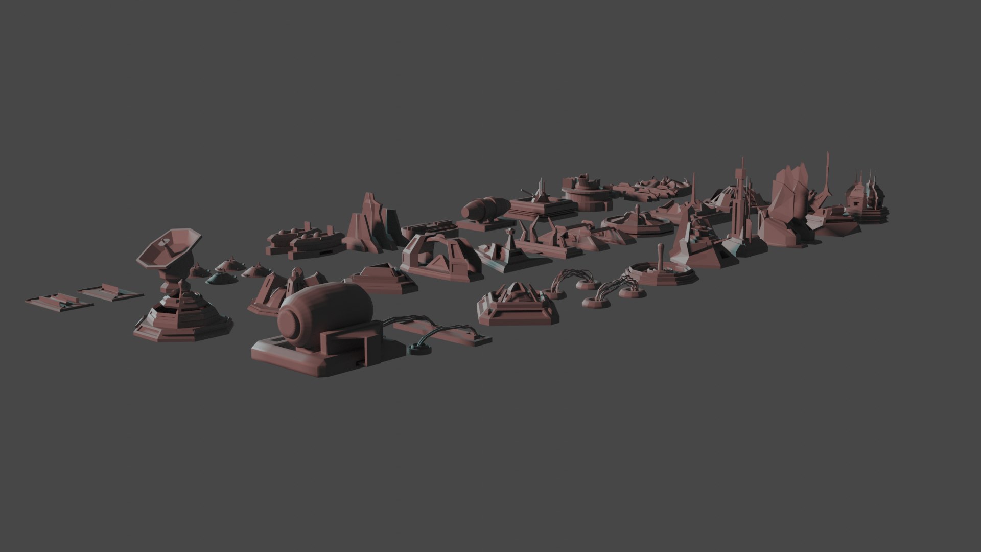 3D 31 scifi greebles - TurboSquid 1475037