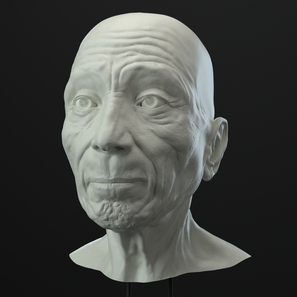 3D model old man head - TurboSquid 1475109
