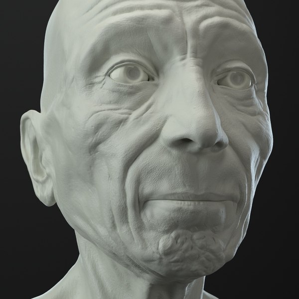 3D model old man head - TurboSquid 1475109