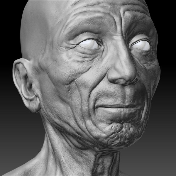 3D model old man head - TurboSquid 1475109