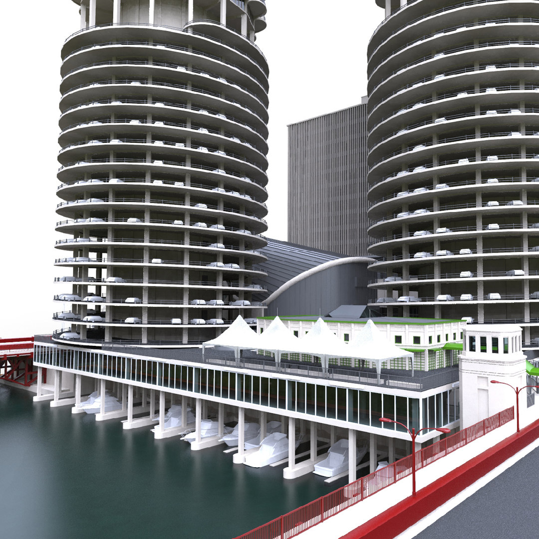 3D marina city chicago - TurboSquid 1475248