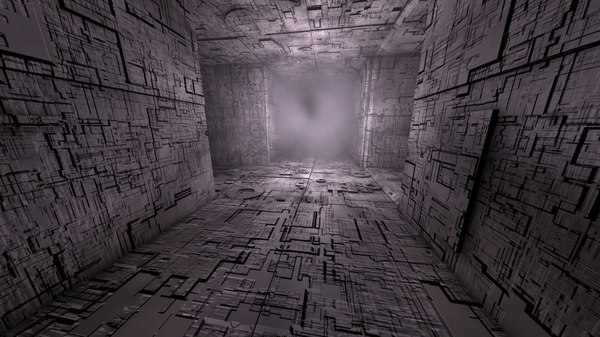 3d model sci-fi labyrinth