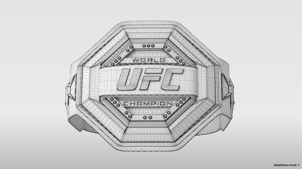 UFC 챔피언 벨트 3D 모델 - TurboSquid 1475436