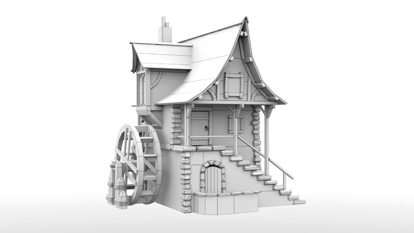 3D medieval watermill model - TurboSquid 1475464