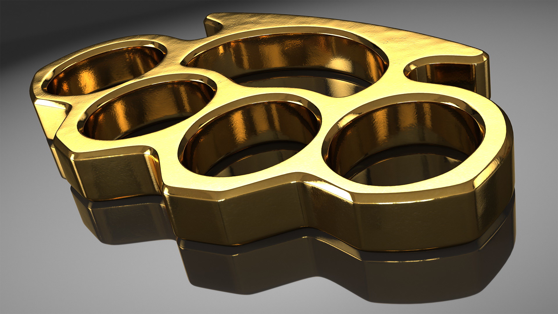 Goldene Schlagring 3D-Modell - TurboSquid 1475654