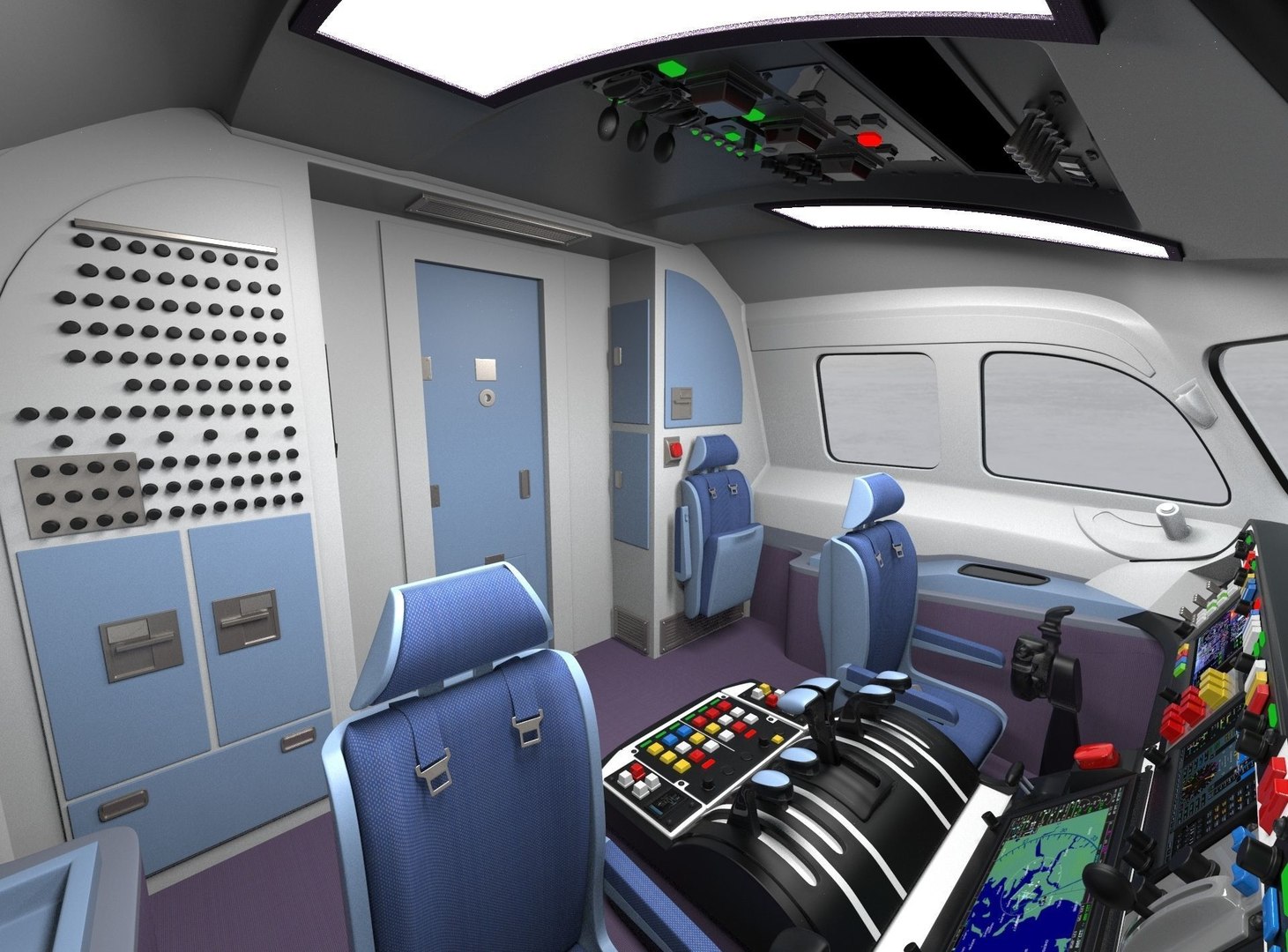 3D airplane interior - TurboSquid 1475659