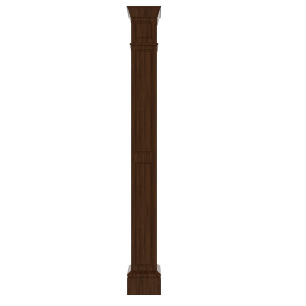 wooden panels walls columns 3d model