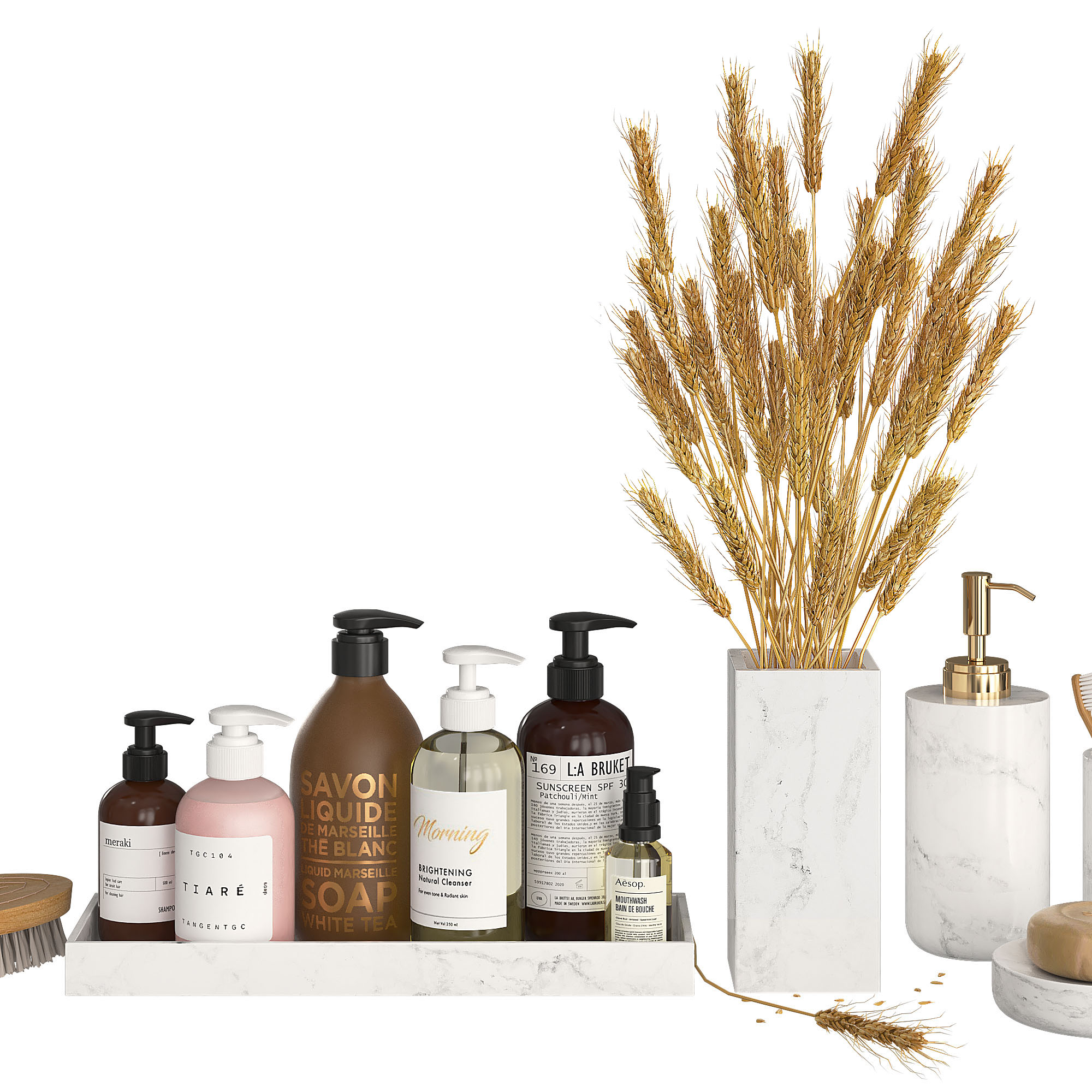 Free 3D cosmetics bathroom gold model - TurboSquid 1475772