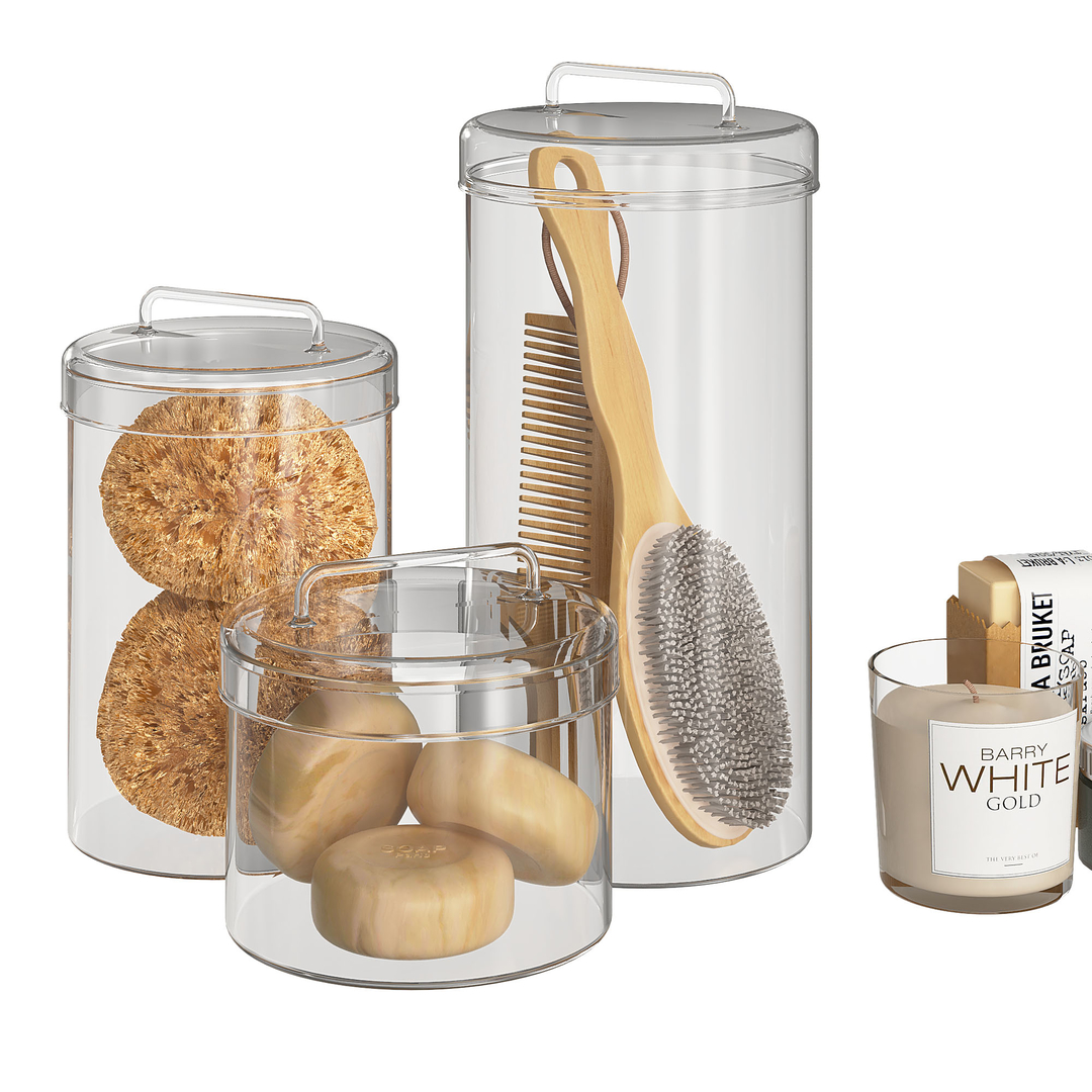 Free 3D cosmetics bathroom gold model - TurboSquid 1475772