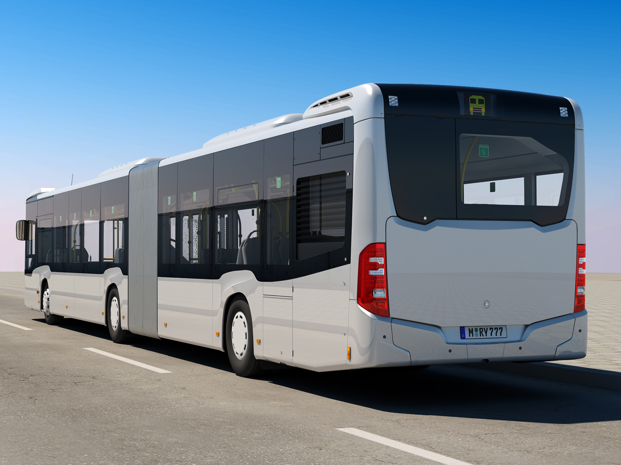 Articulated city bus model - TurboSquid 1475799