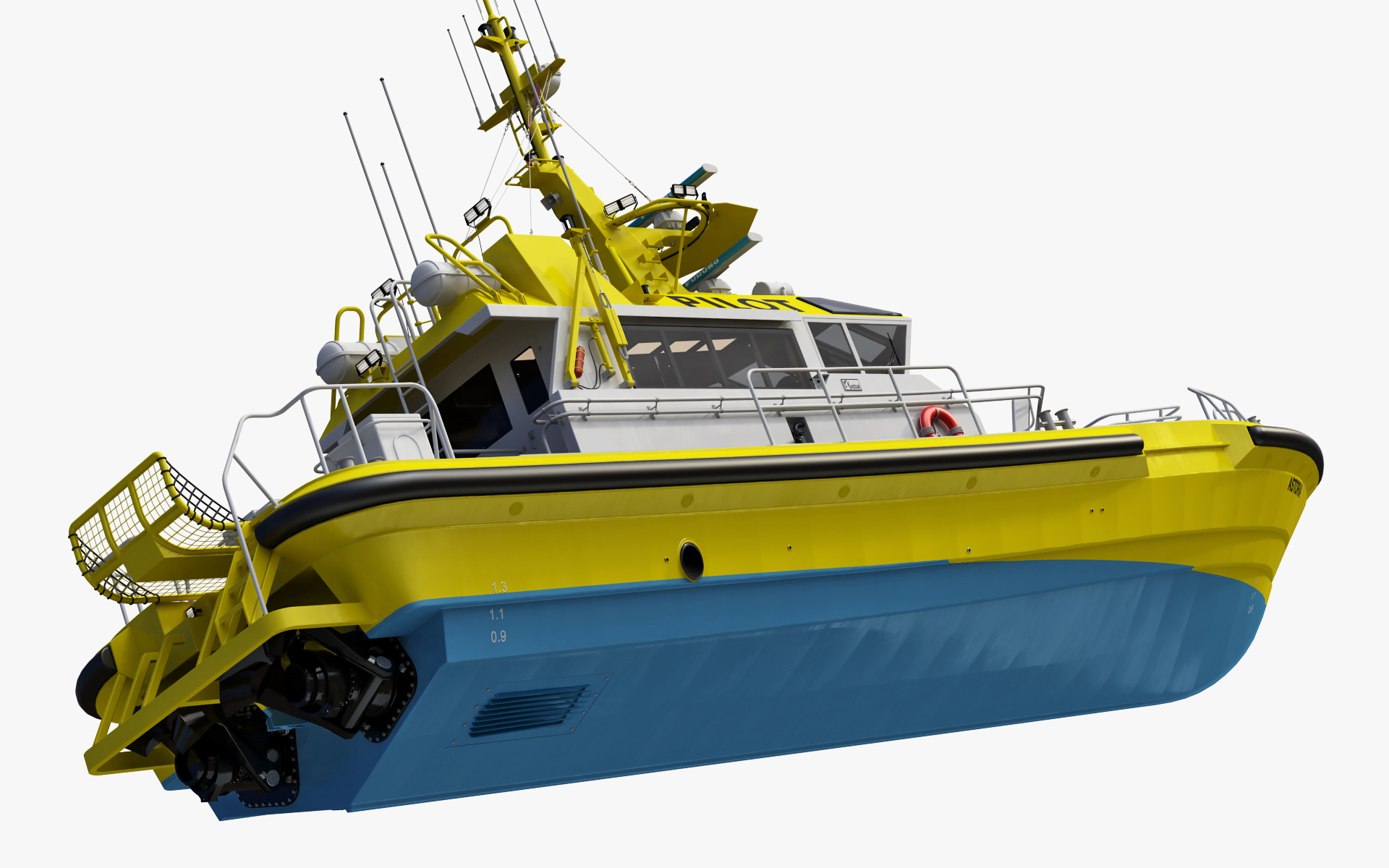 Camark pilot boat 22m 3D model - TurboSquid 1476022