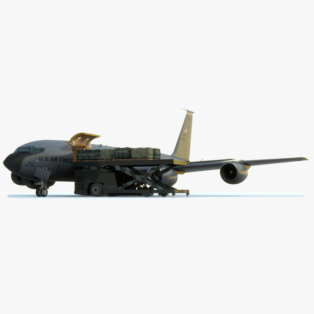 Scene kc-135 stratotanker loading 3D model - TurboSquid 1464140
