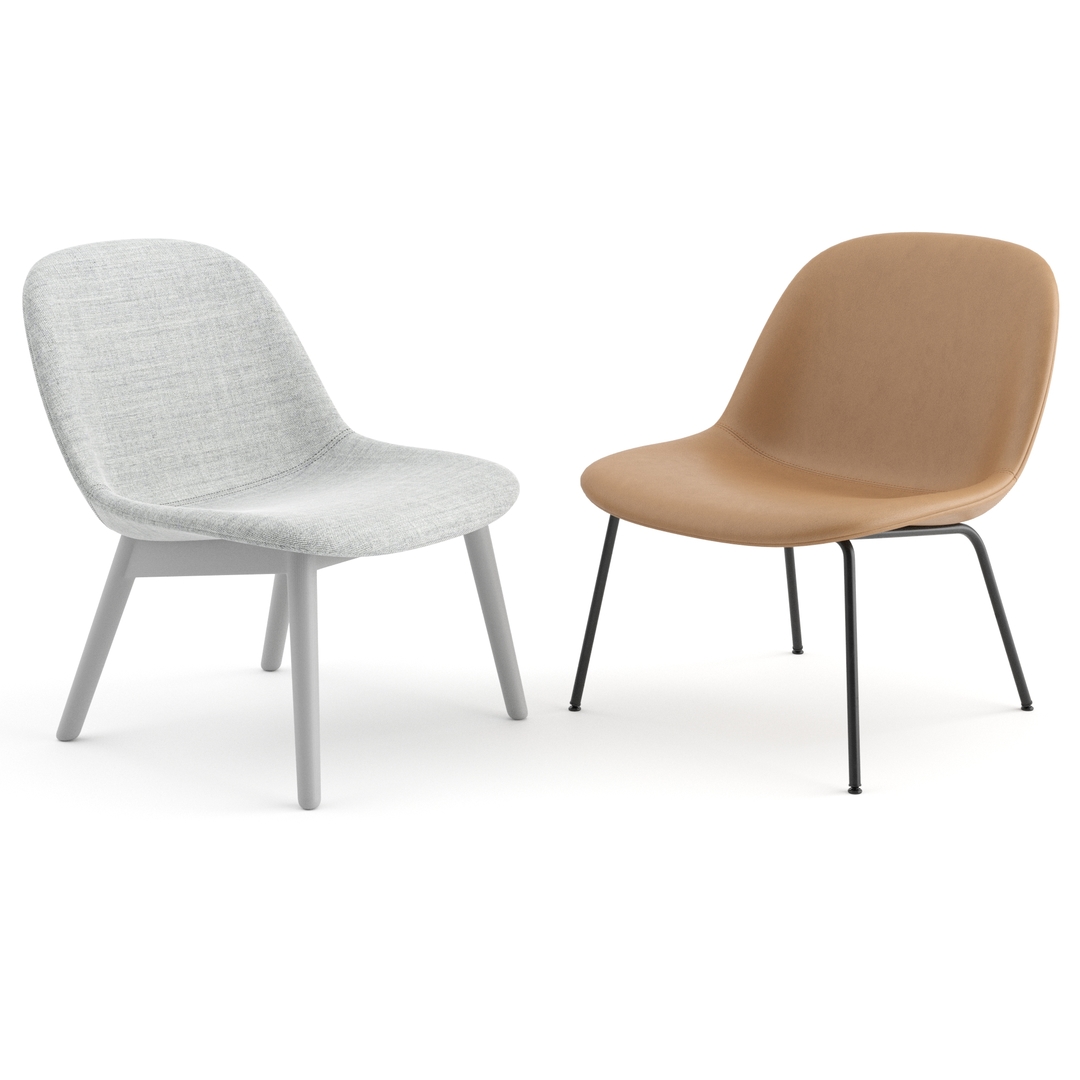 Fiber lounge chair muuto model - TurboSquid 1476483
