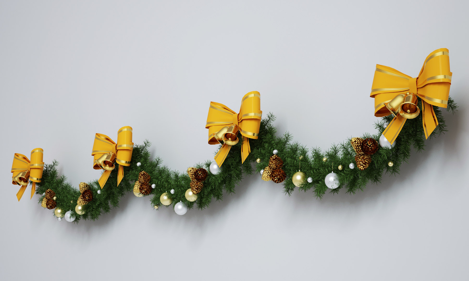 3D model christmas garland - TurboSquid 1476583