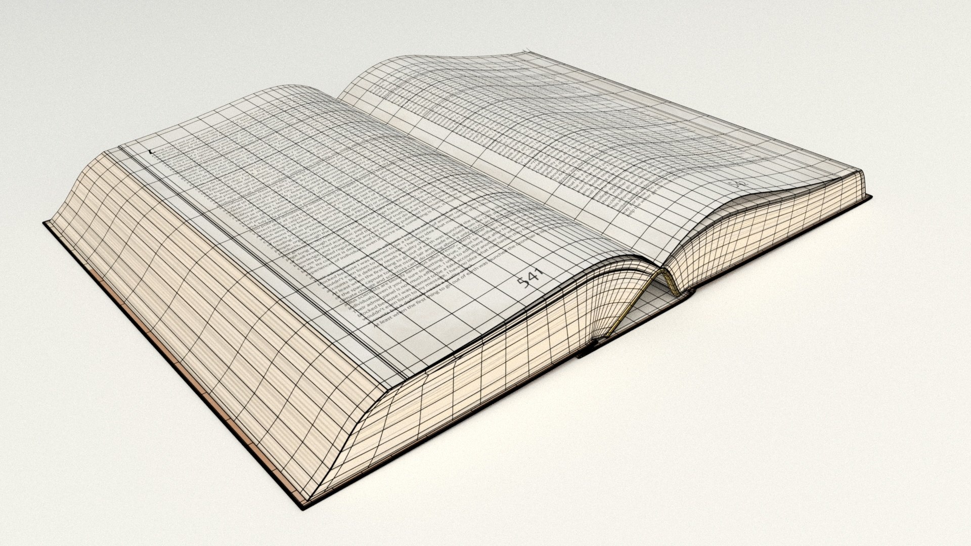 Large open book 3D model - TurboSquid 1476777