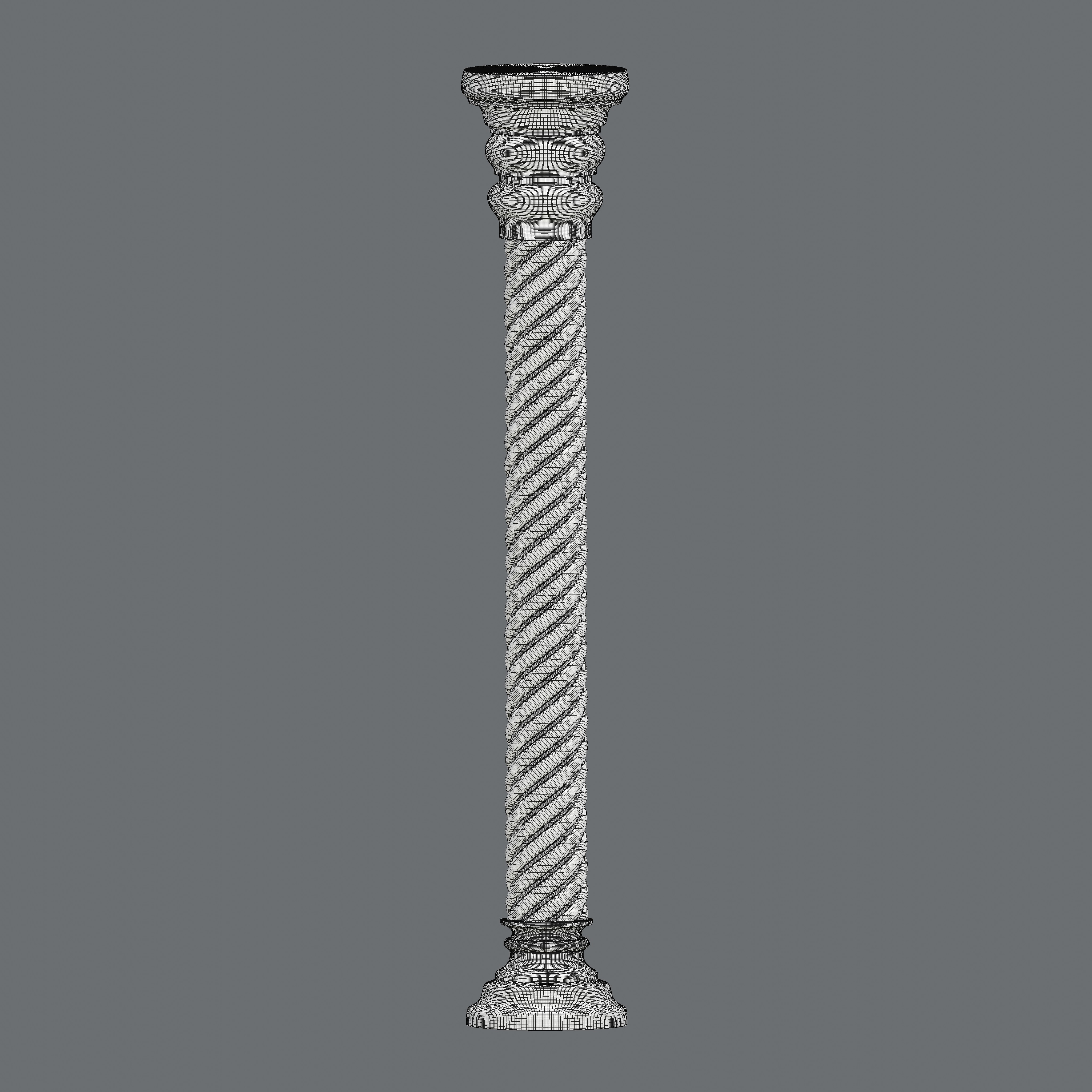 3D column carousel twisted model - TurboSquid 1476889