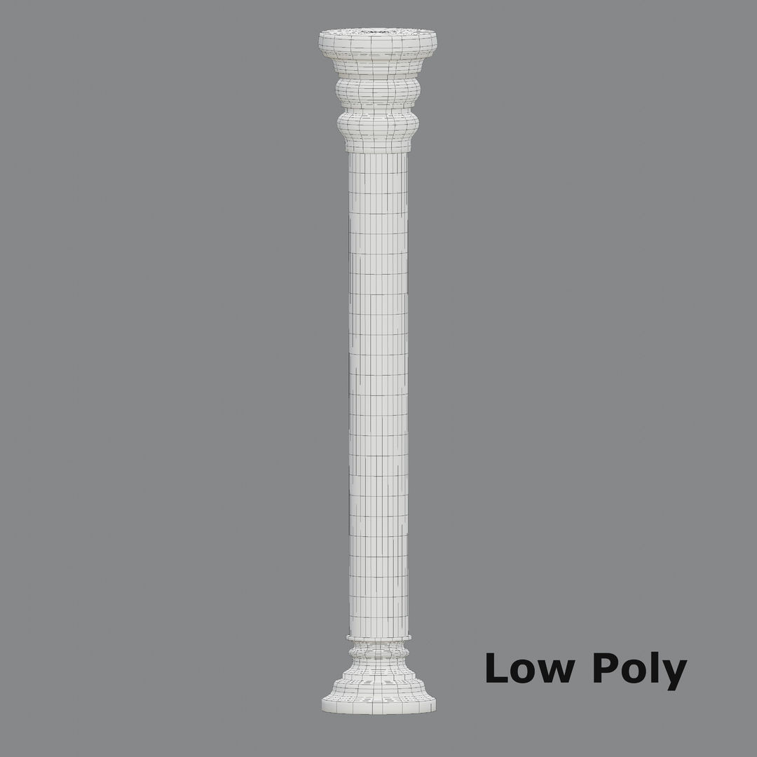 modelo 3d Columna torcida carrusel - TurboSquid 1476889
