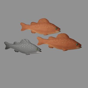 Blender Characters-Cartoon-Fish Models | TurboSquid