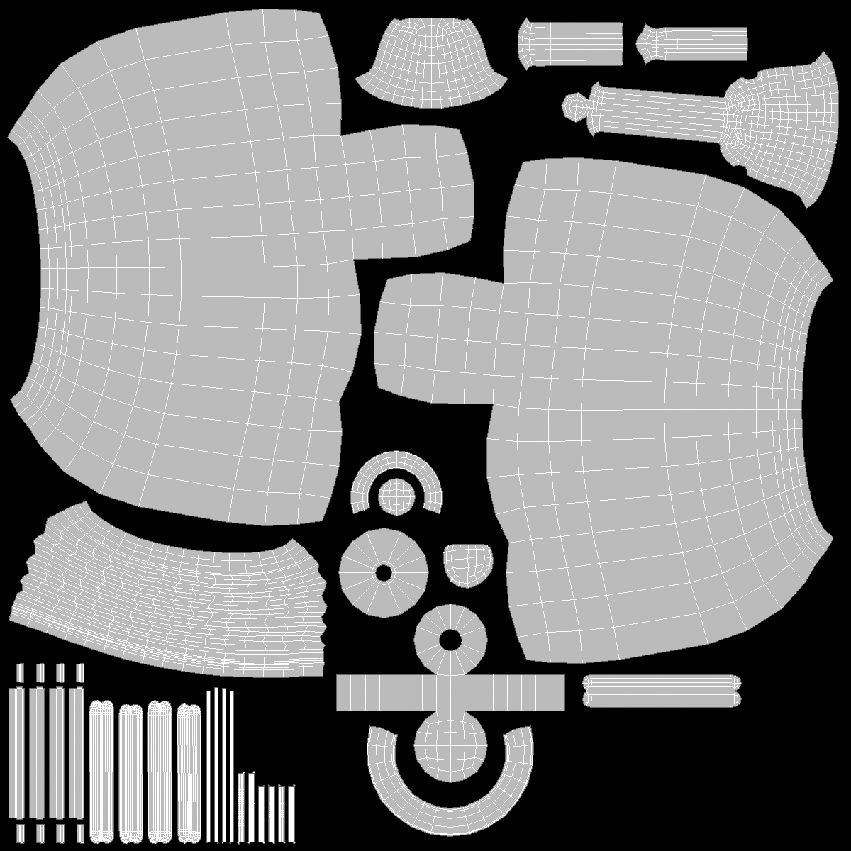 3d 12 led filament bulbs model